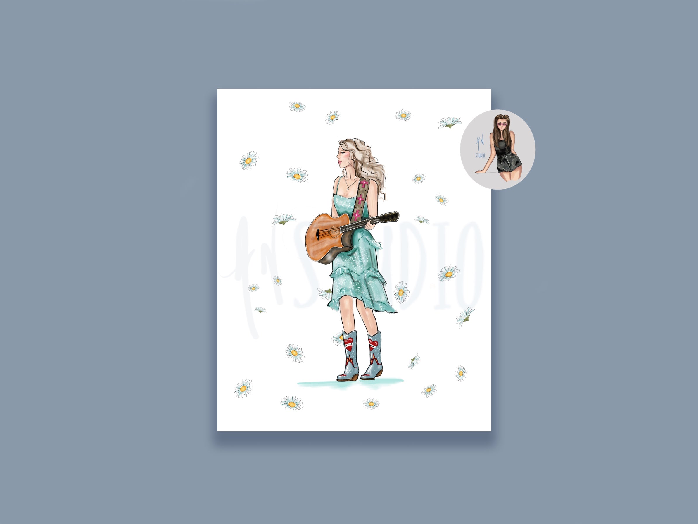 Daisy Debut Art Print – Alicia Nicole Studio